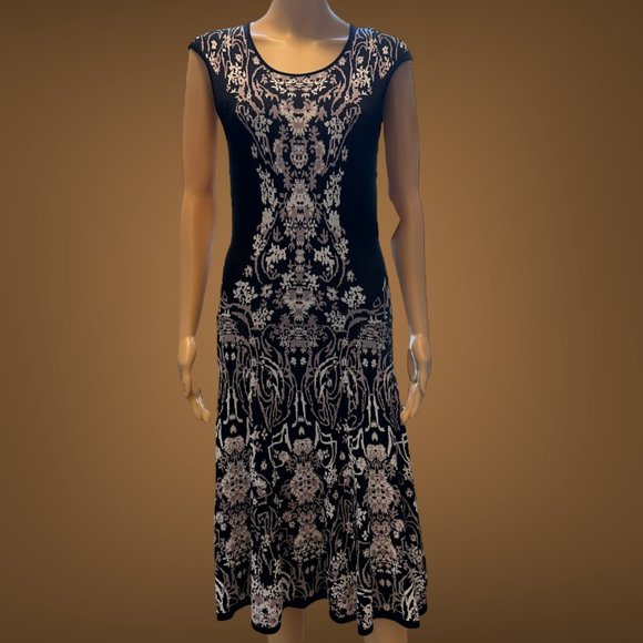 Muse | Dresses | Musefit Flare Knit Long Dressstretchmedium Msleeveless ...